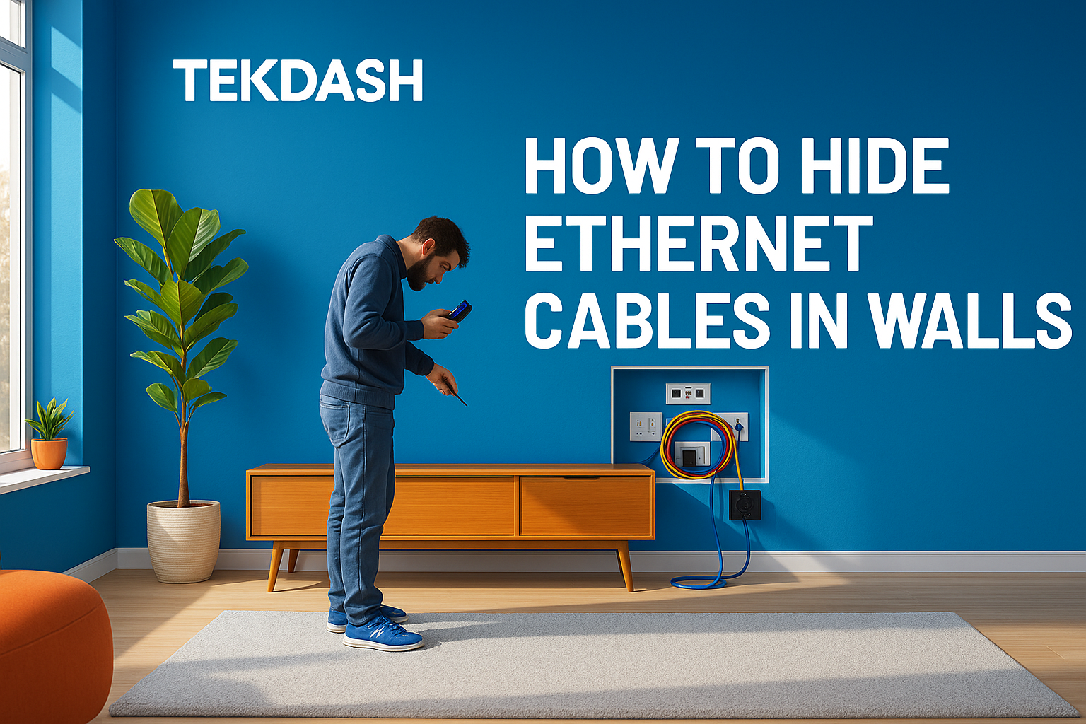 How to Hide Ethernet Cables in Walls